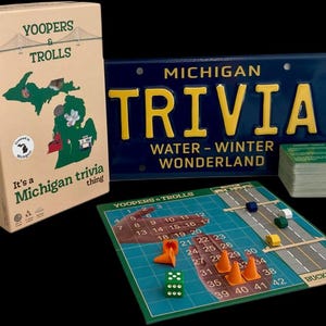 Michigan Trivia Board Game: Yoopers & Trolls - Made in Michigan - Etsy