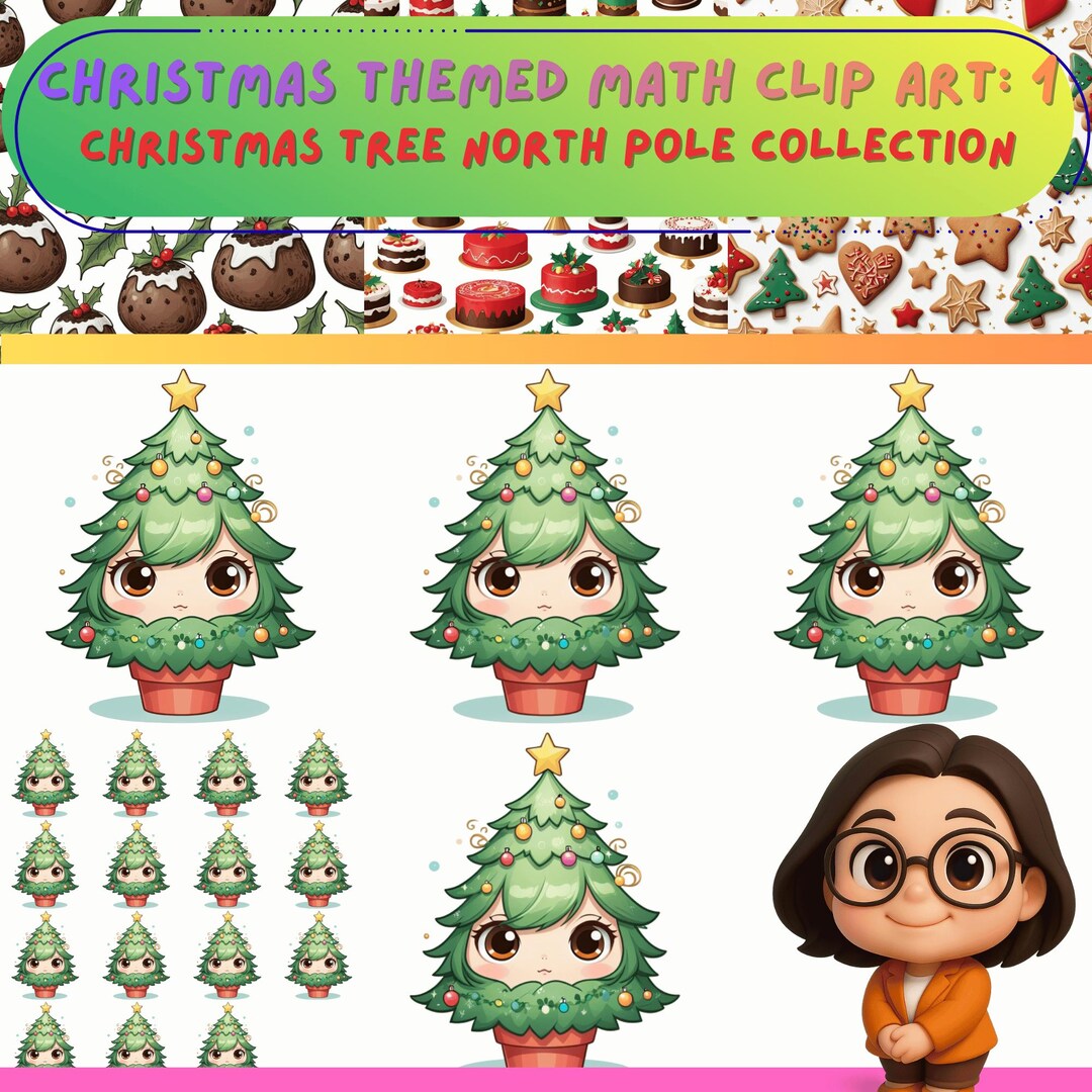 Christmas Themed Math Clip Art 1 : Christmas Tree North Pole Collection ...