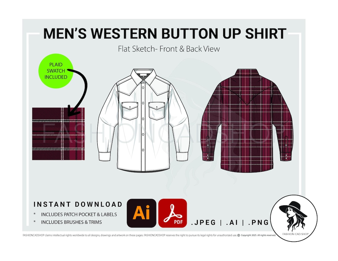 Men's Western Button up Shirt,western Shirt,men's Flannel Shirt-fashion ...
