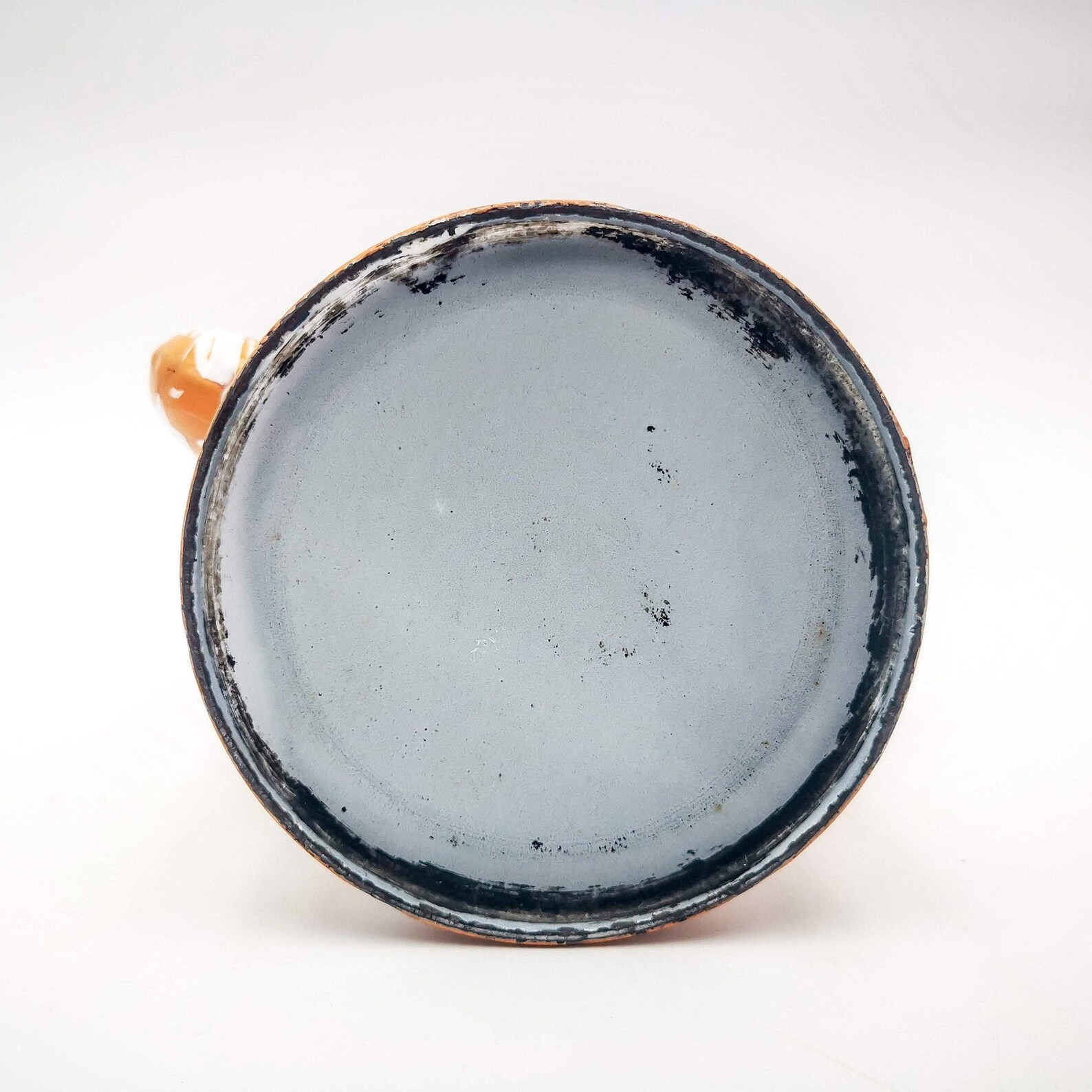 Antique Enamel French Coffee Pot Rare Orange Droopy Checks - Etsy