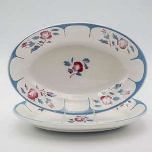 Vintage French Small Oval Plate, Ravier, Ceramic Small Oval Plate for ...