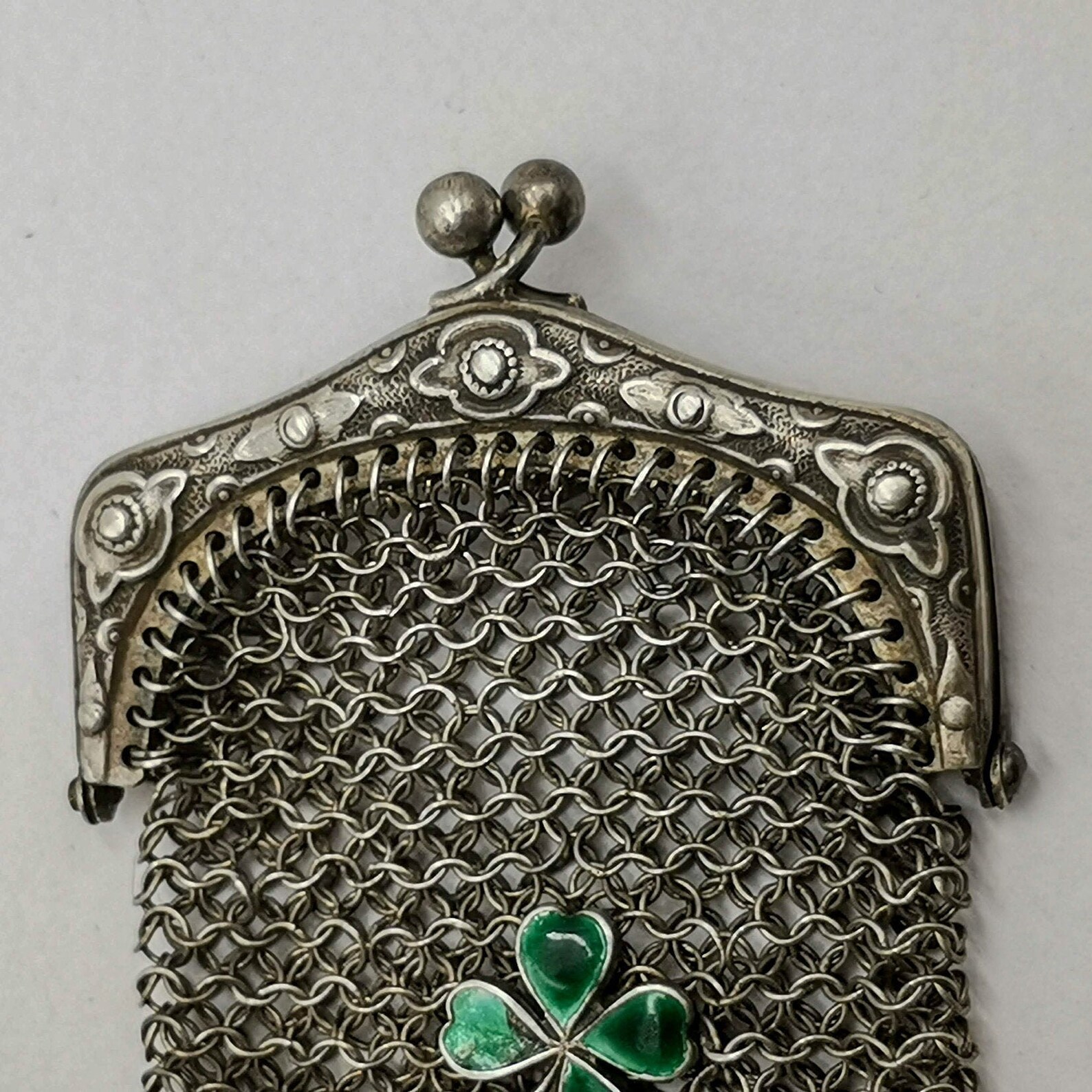 Antique French Chain Purse for Coins Metallic Mesh Purse / - Etsy