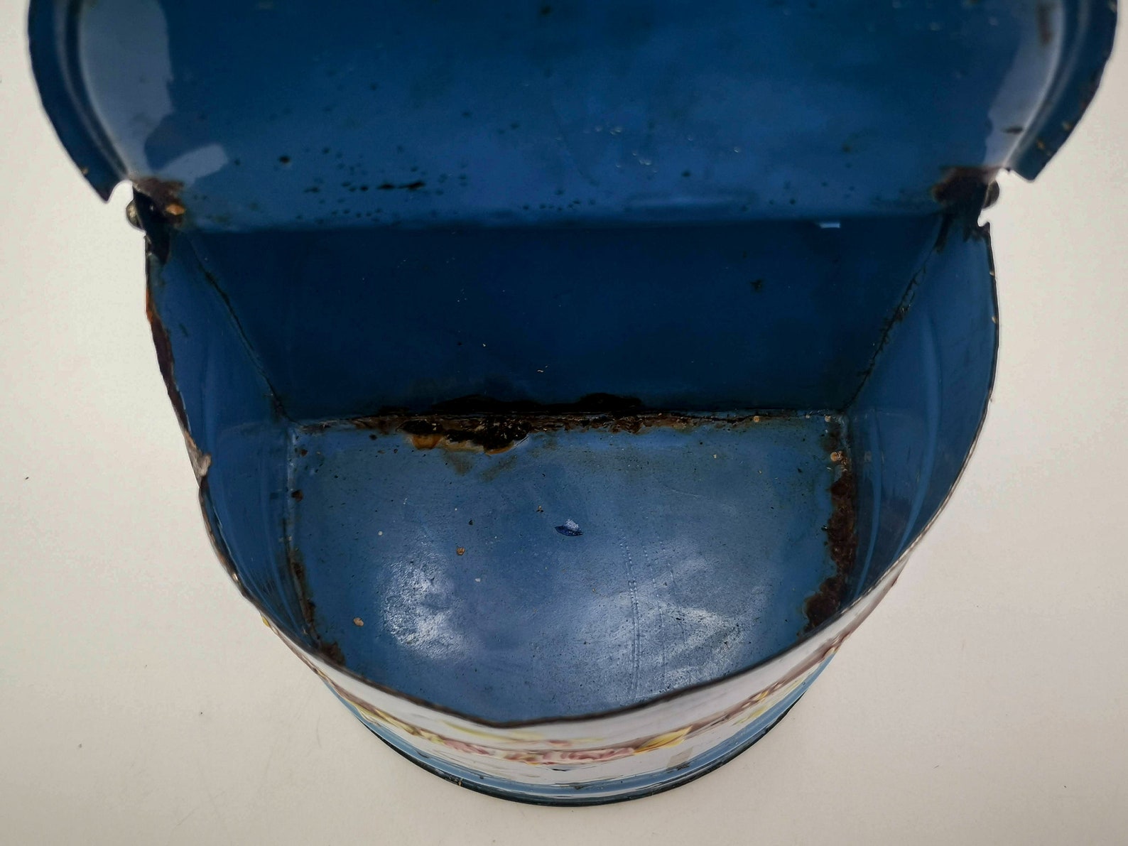 Antique French Enameled Salt Box Blue Salt Box With Hand - Etsy