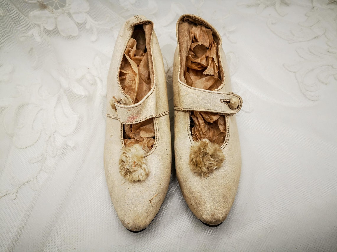 Antique French Girl Shoes in Kid Leather First Communion - Etsy