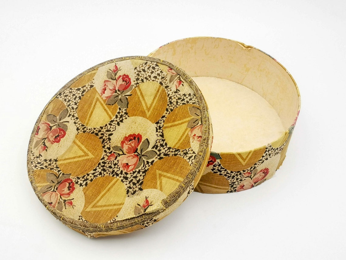 Antique French Fabric Boudoir Box Vintage French Textile Box - Etsy
