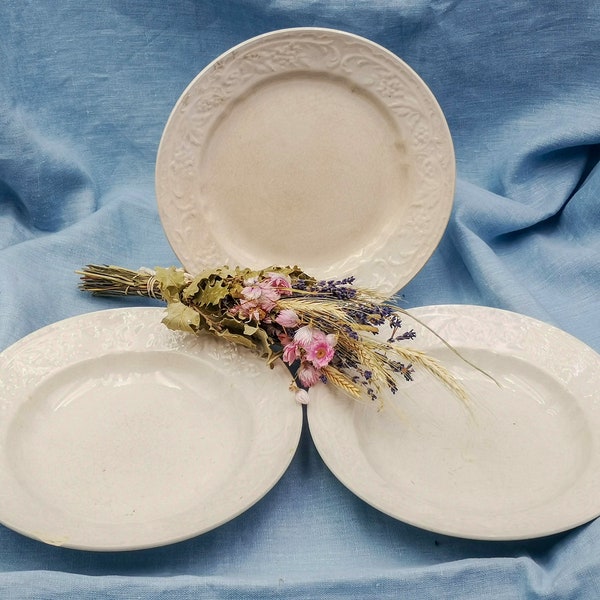Antique White Plates - Etsy