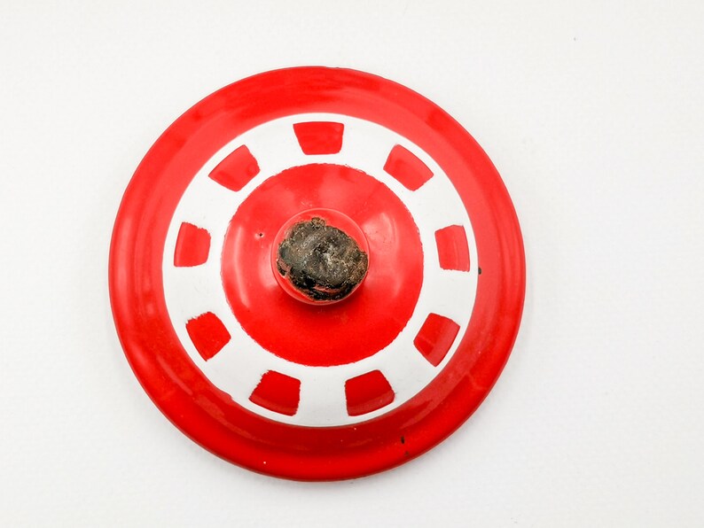 Enameled French Red COFFEE POT LUSTUCRU Checks Enameled - Etsy