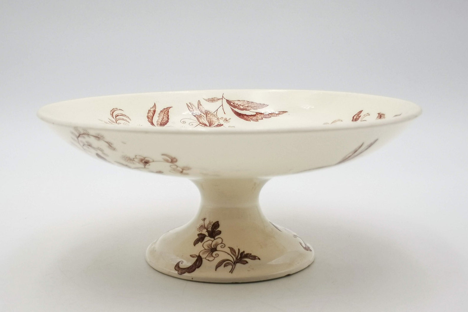 Antique French Ironstone Fruit Stand or Cake Stand Footed - Etsy