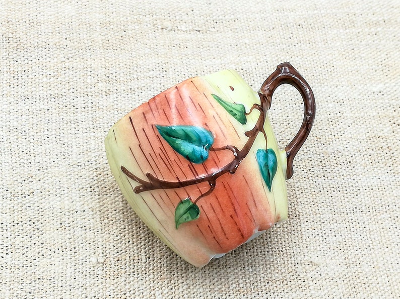 Antique French Bisque Coffee Cups & Saucers Shaped as Apples | Etsy