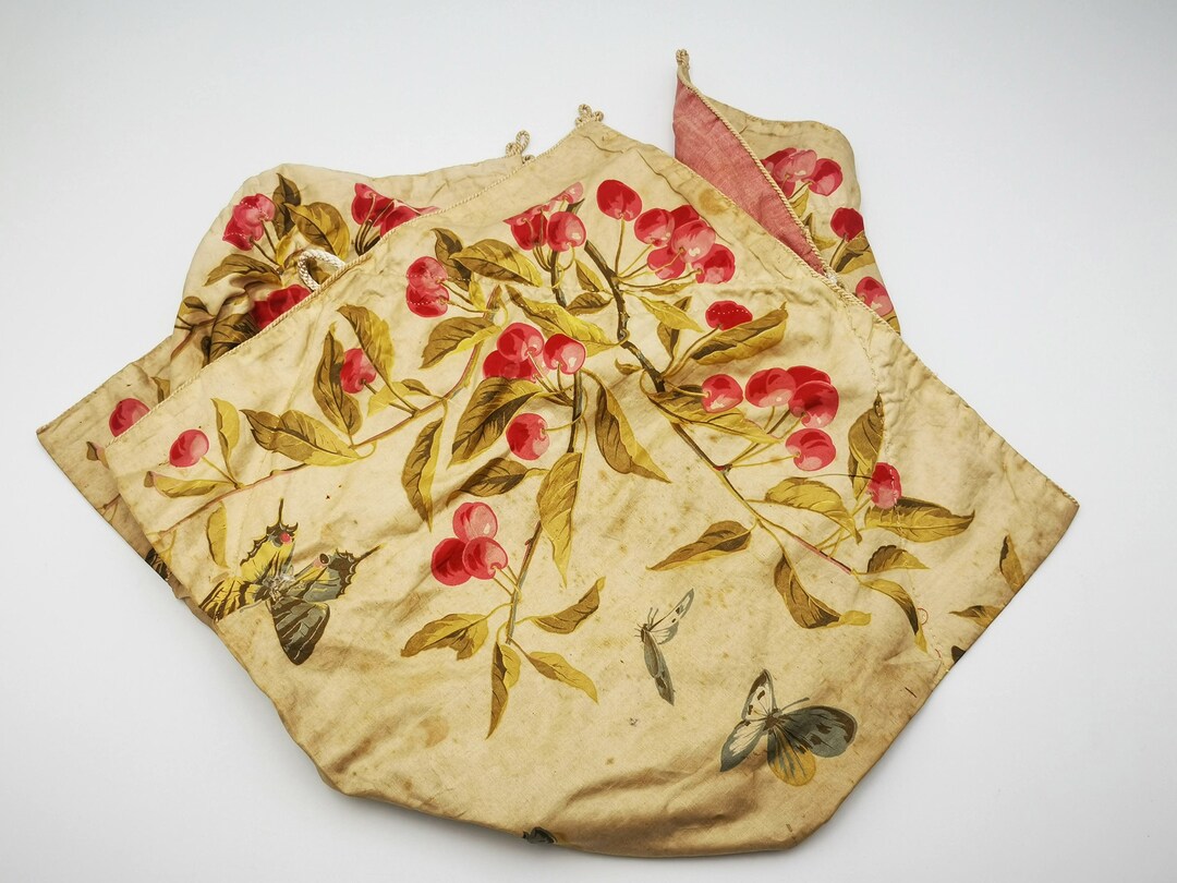 Antique French Work Bag or Sewing Bag Made From a Cotton - Etsy