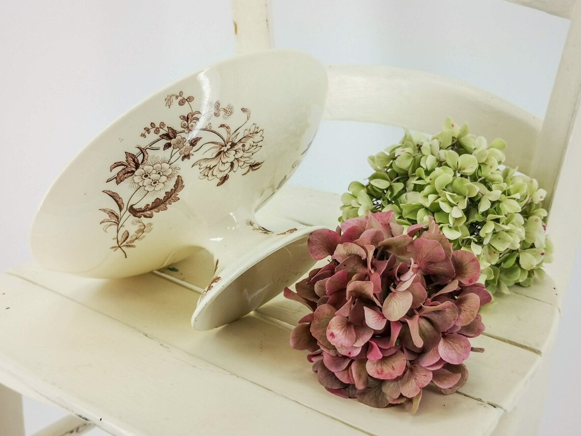 Antique French Ironstone Fruit Stand or Cake Stand Footed - Etsy