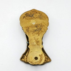 Solid Brass Paper Clip Holder Victorian Hand Shaped Note - Etsy