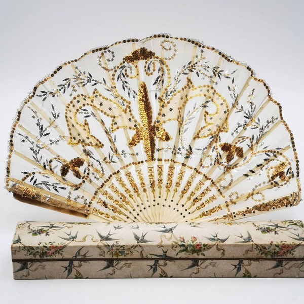 Hand Fan Embroidery - Etsy