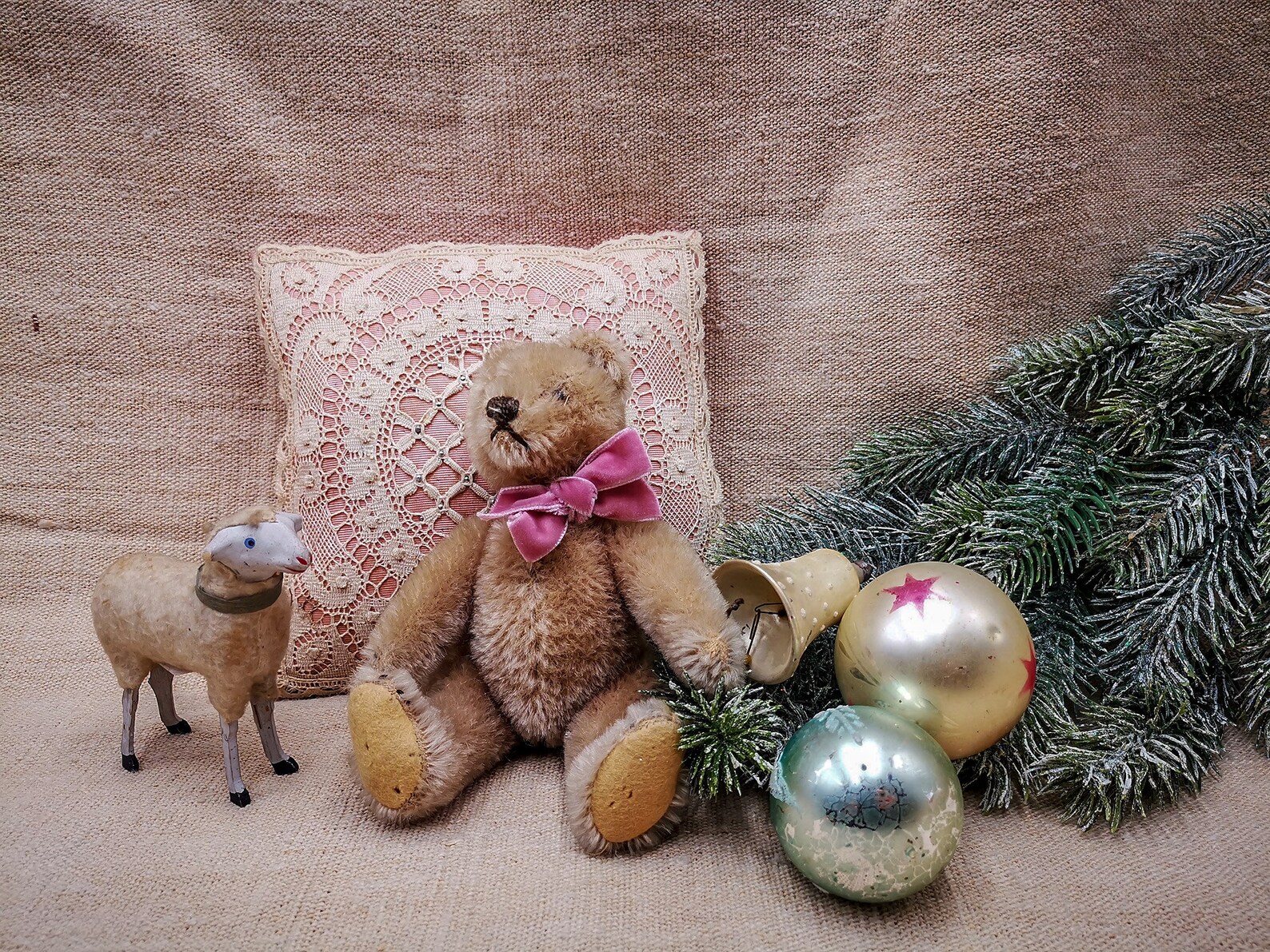Vintage French Teddy Bear Small Size Stuffed Teddy Bear With - Etsy