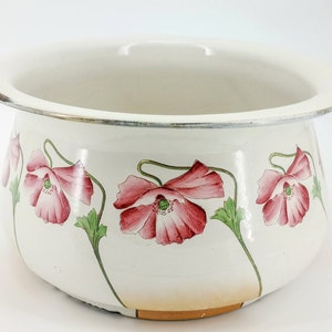 Antique Rare French Enamel Foot Wash Basin, Enamel Foot Wash Basin ...