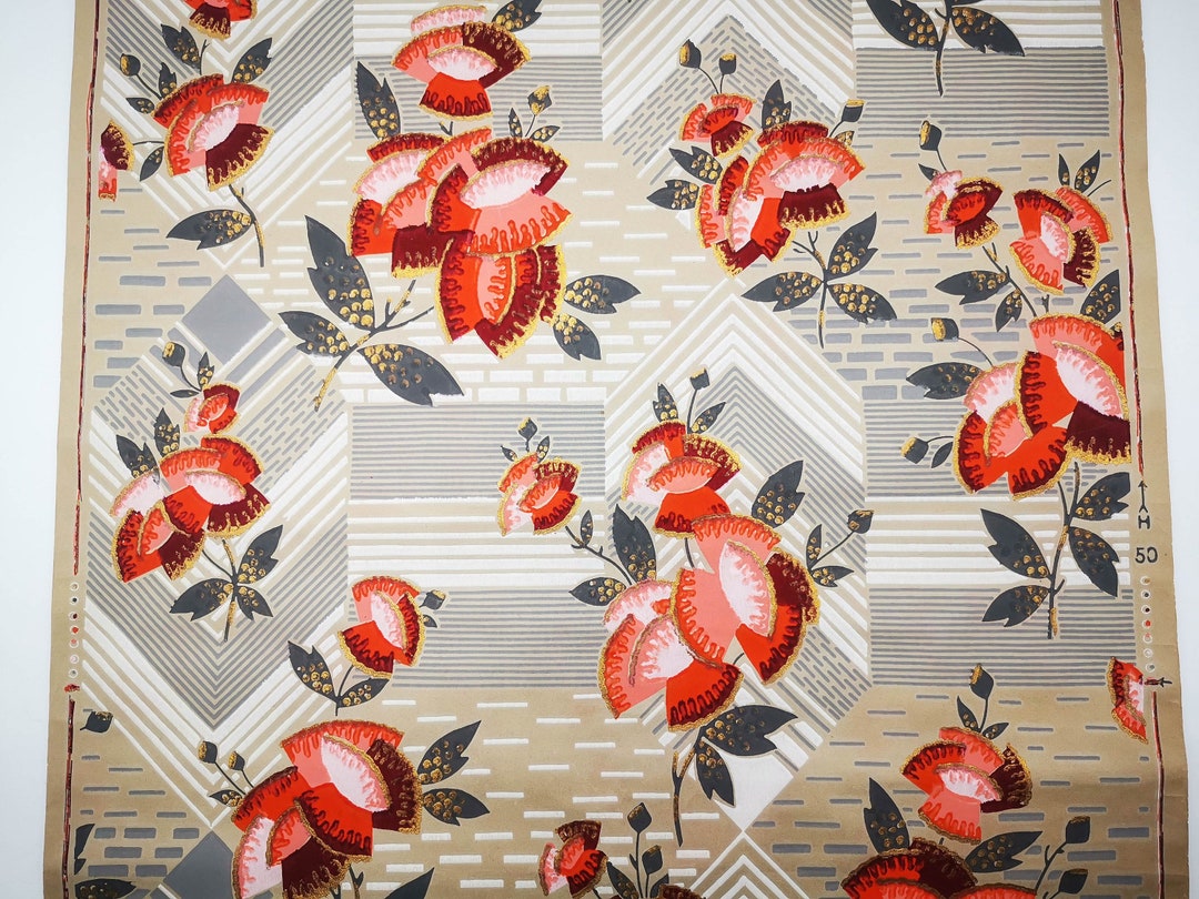 Antique French Wallpaper Rolls, One Lot of Vintage Wallpaper Rolls, Art ...