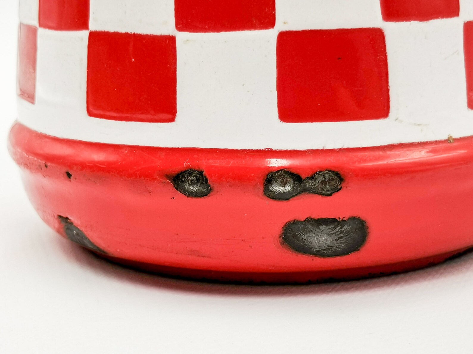 Enameled French Red COFFEE POT LUSTUCRU Checks Enameled - Etsy