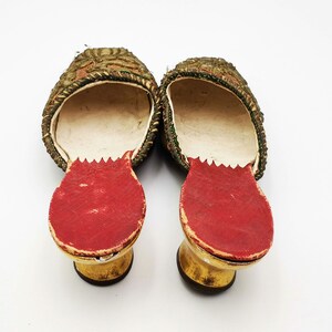 Antique Embroidered Mules, Antique Ottoman Embroidered Mules, Bronze ...