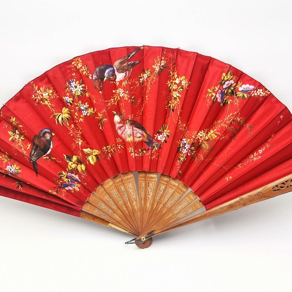 Hand Painted Fan - Etsy