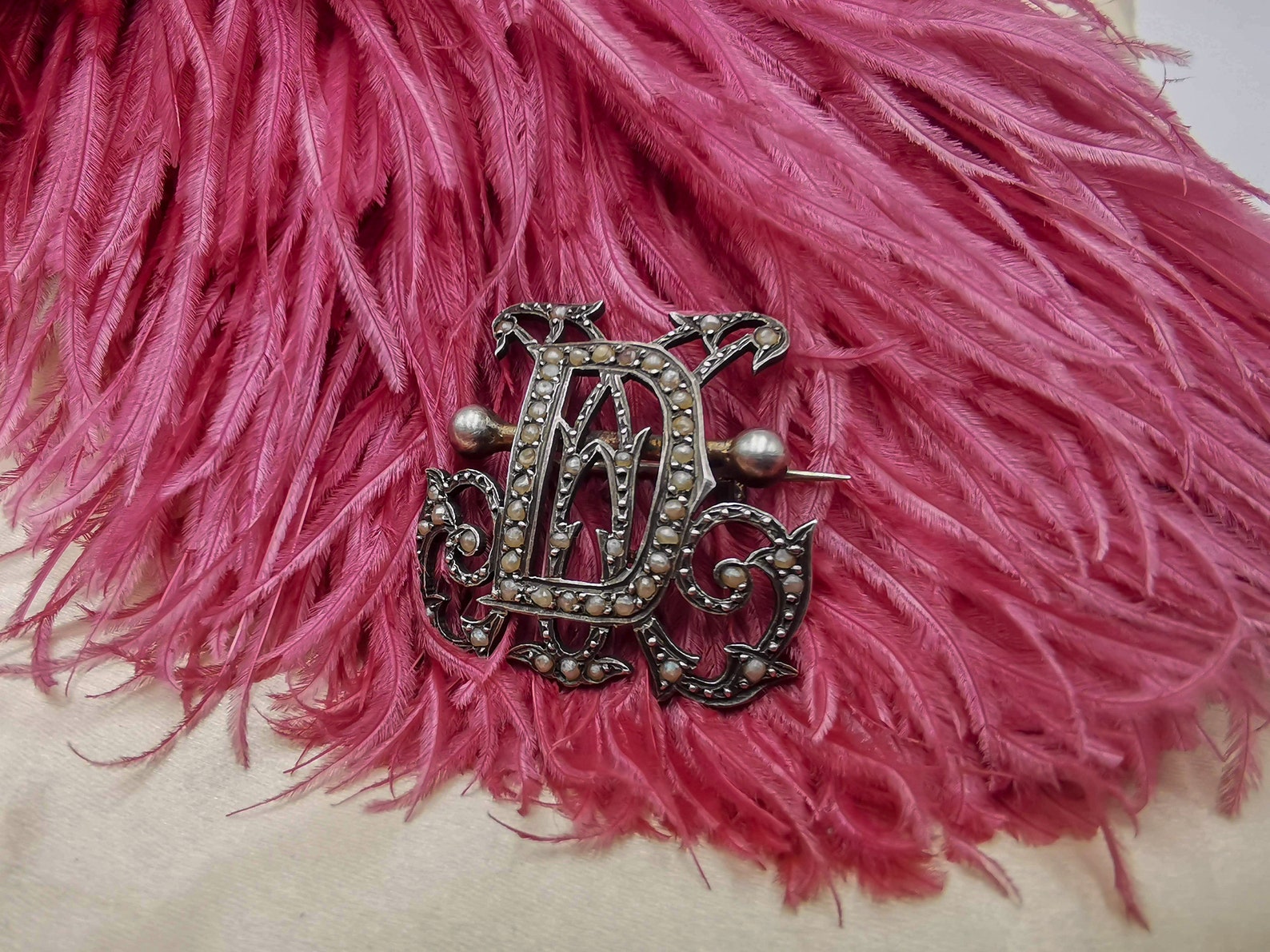 Antique French Brooch Silver Color Metal Cutworked Brooch | Etsy