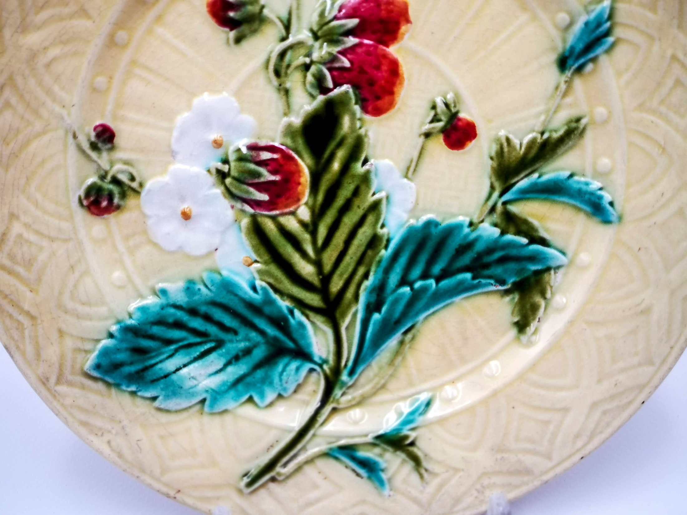 Piatto francese ceramica barbotine piatti da collezione | Etsy