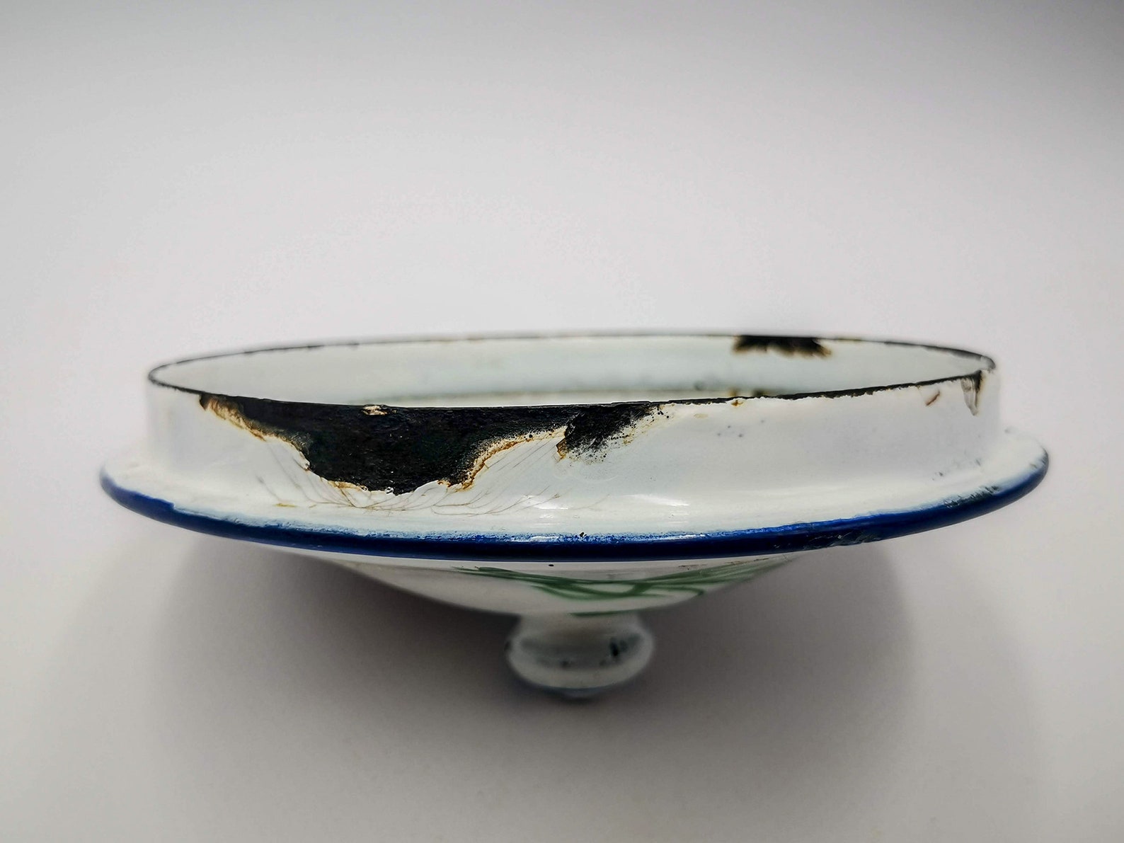 Enameled French Small Soup Tureen Japy 1930's Airbrushed - Etsy