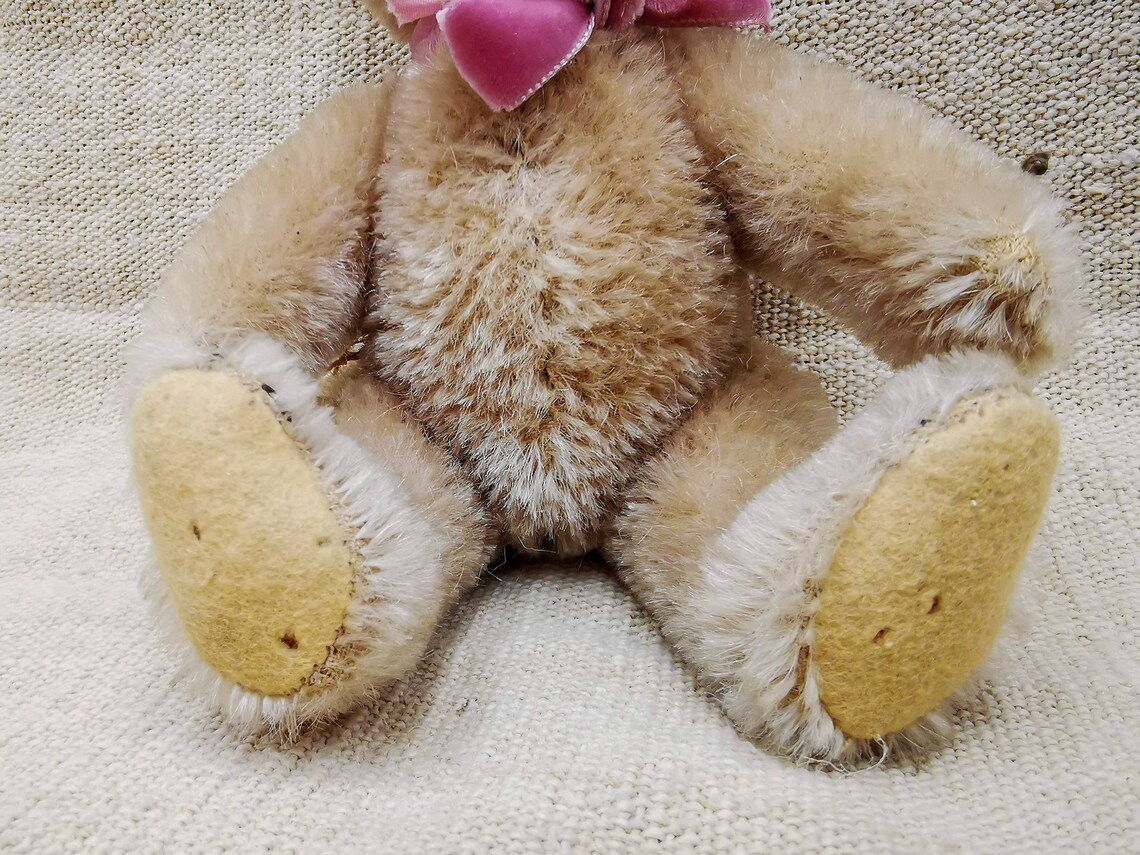 Vintage French teddy bear small size stuffed teddy bear with | Etsy