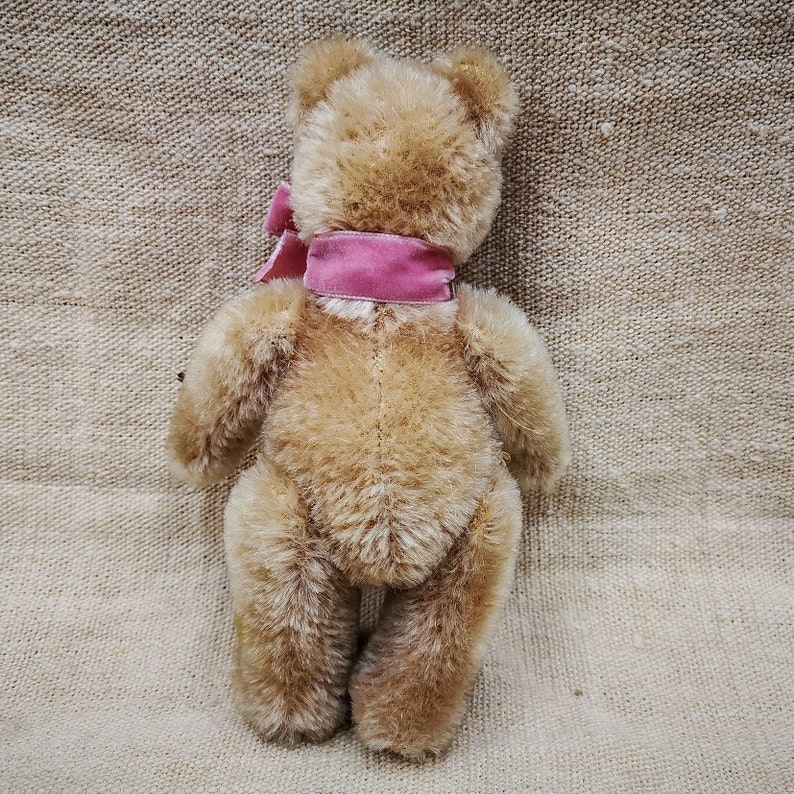 Vintage French Teddy Bear Small Size Stuffed Teddy Bear With - Etsy