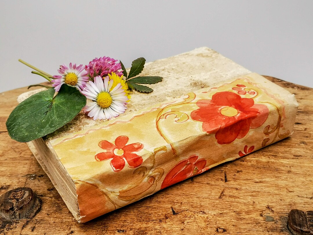 Antique Rare Italian Book Printed in Venice, 1609, Hand Painted Spine ...