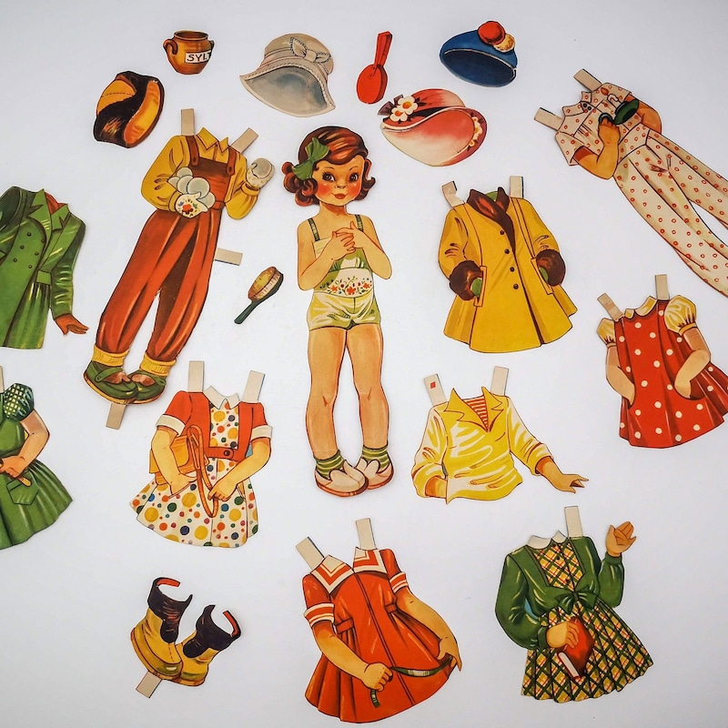 1950s Paper Dolls - Etsy