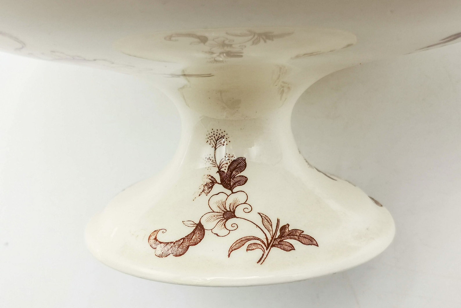 Antique French Ironstone Fruit Stand or Cake Stand Footed - Etsy
