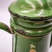 Enamel French COFFEE BIGGIN in Rare Green Color, Hand Painted Yellow ...