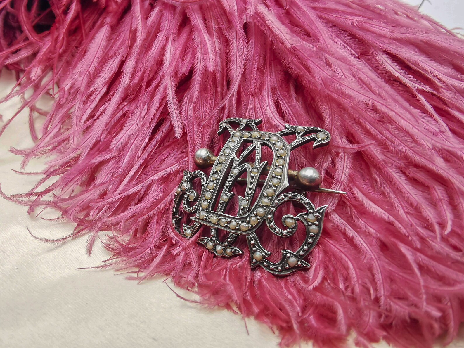 Antique French Brooch Silver Color Metal Cutworked Brooch | Etsy