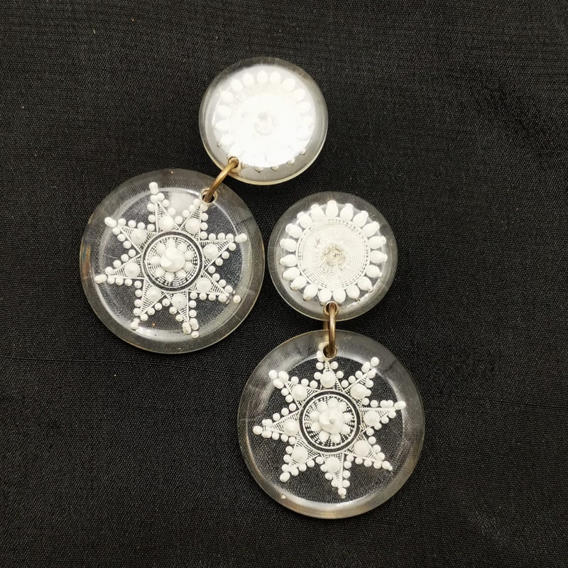 Lucite Earrings - Etsy