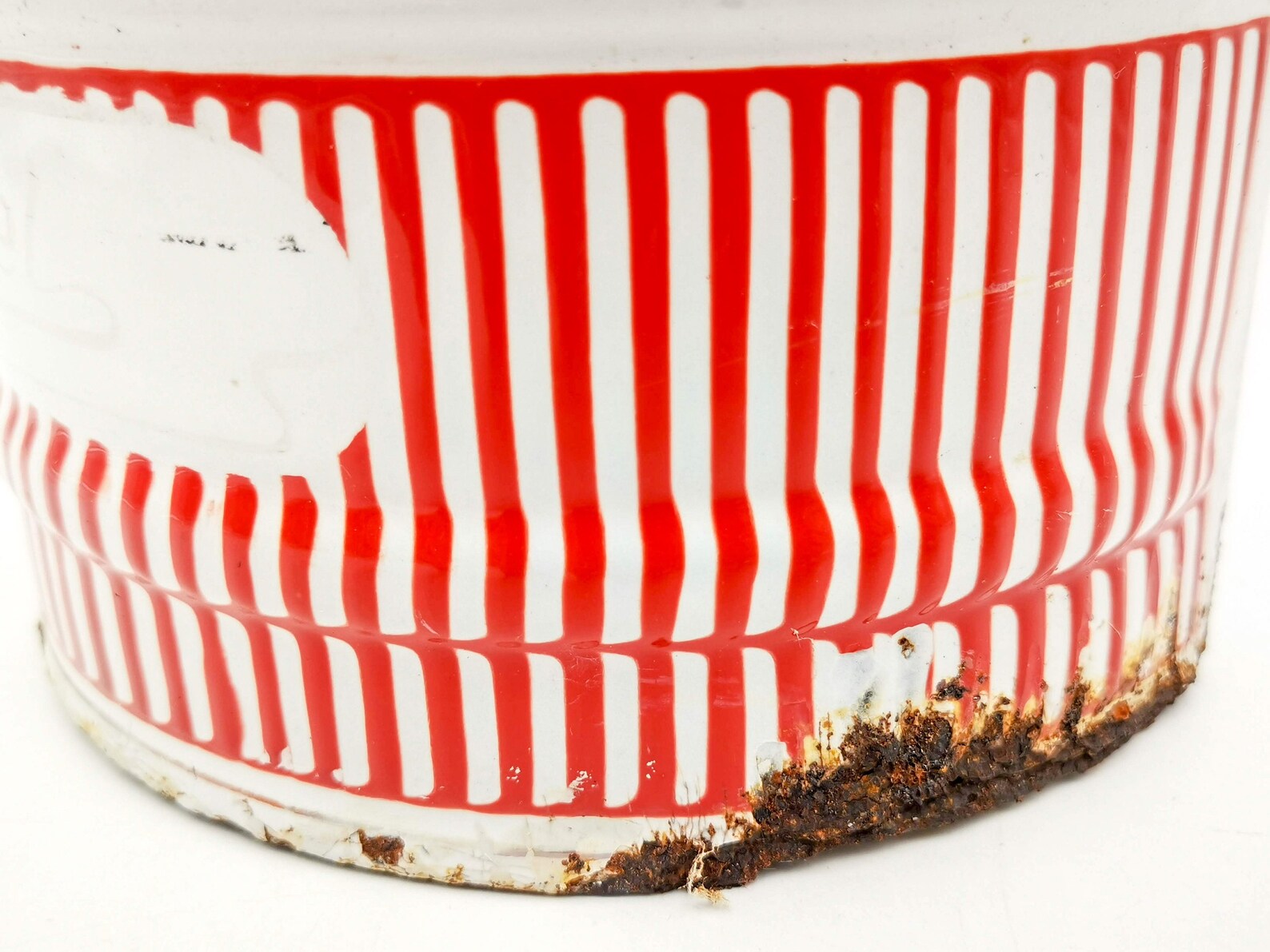Antique Enamel Salt Box With Raised Red Stripes & Garland of - Etsy