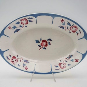 Vintage French Small Oval Plate, Ravier, Ceramic Small Oval Plate for ...