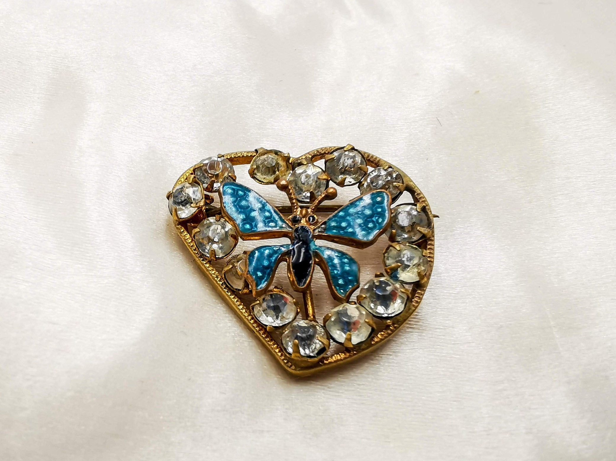 Antica spilla francese metallo dorato spilla vintage a forma | Etsy