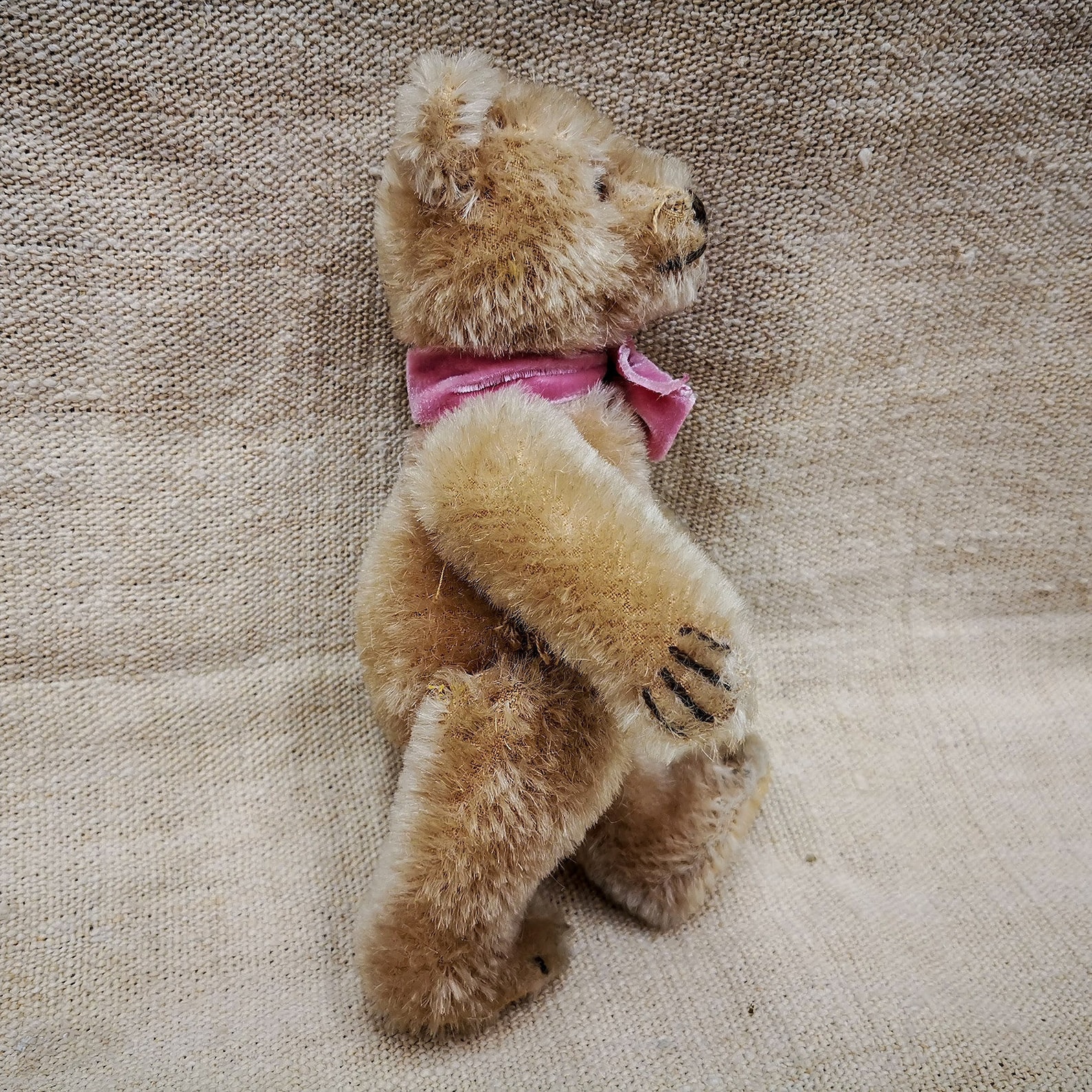 Vintage French Teddy Bear Small Size Stuffed Teddy Bear With - Etsy
