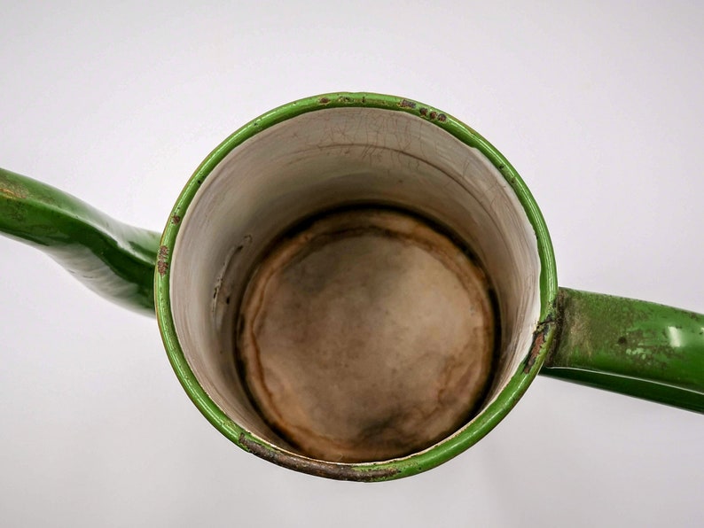 Enamel French COFFEE BIGGIN in Rare Green Color Hand Painted - Etsy