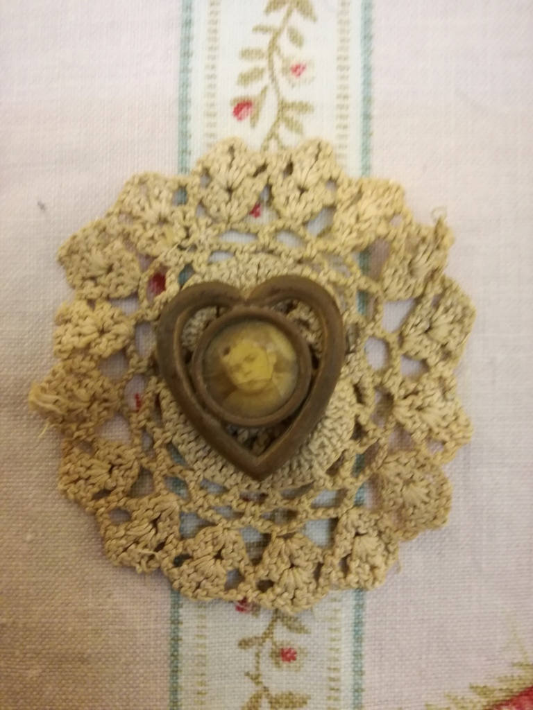 Two antique French photo brooches Heart shape and die cut | Etsy