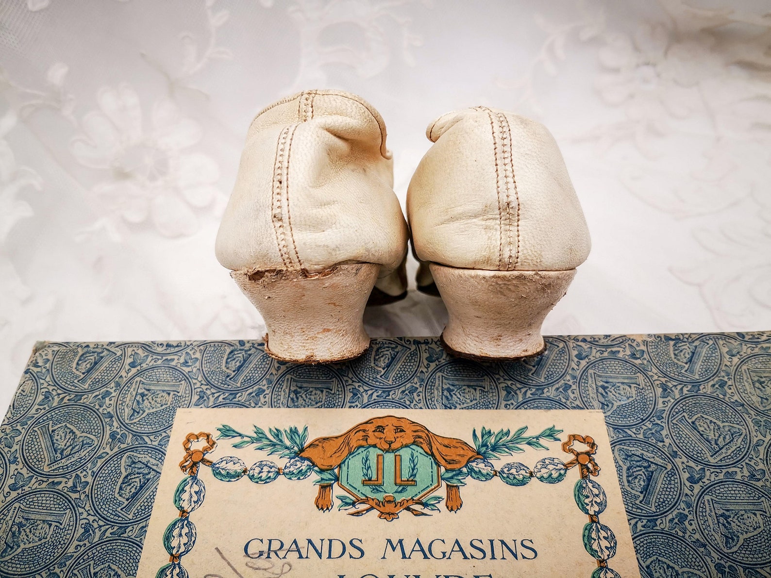 Antique French Girl Shoes in Kid Leather First Communion - Etsy