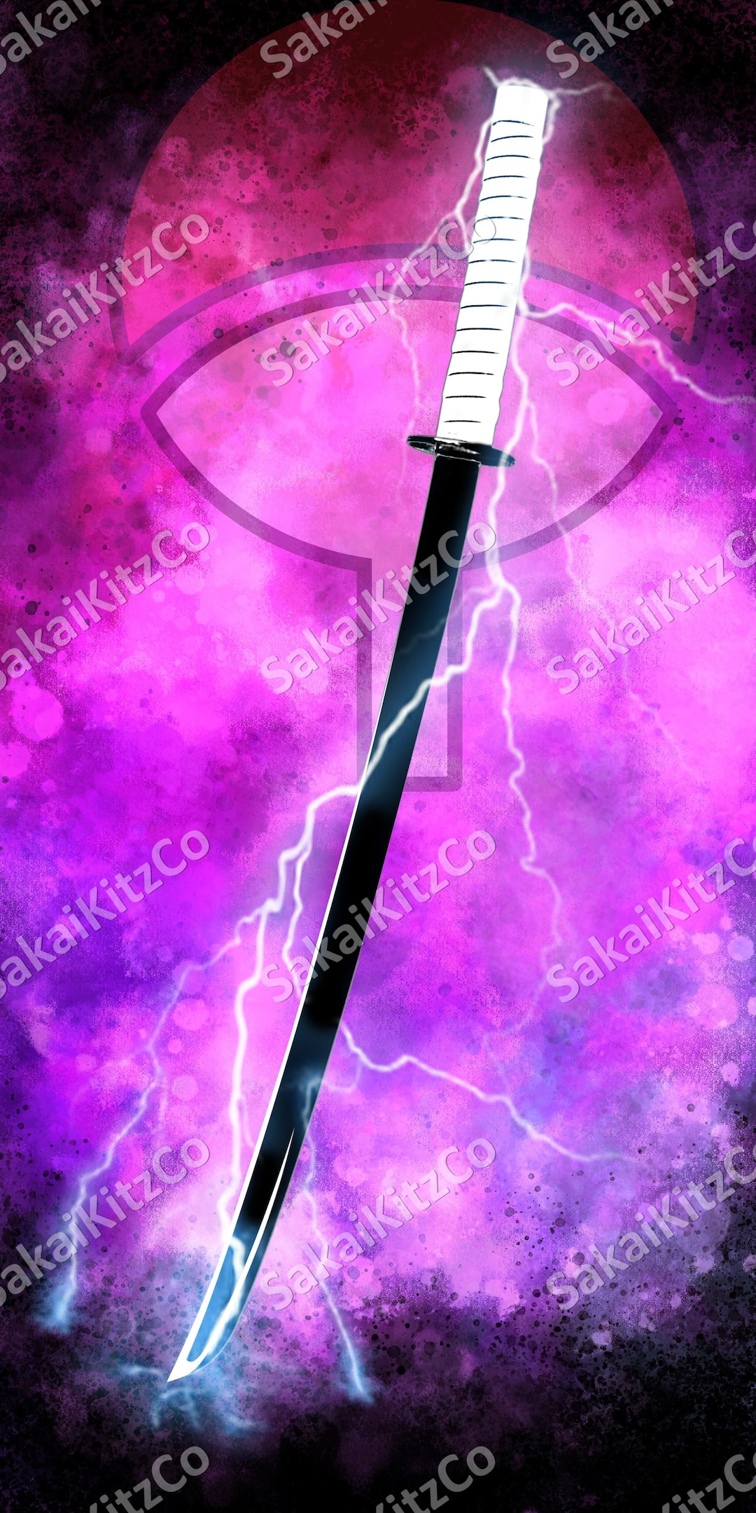 Chidori Blade – Purple Lightning Sword Naruto Poster - Etsy