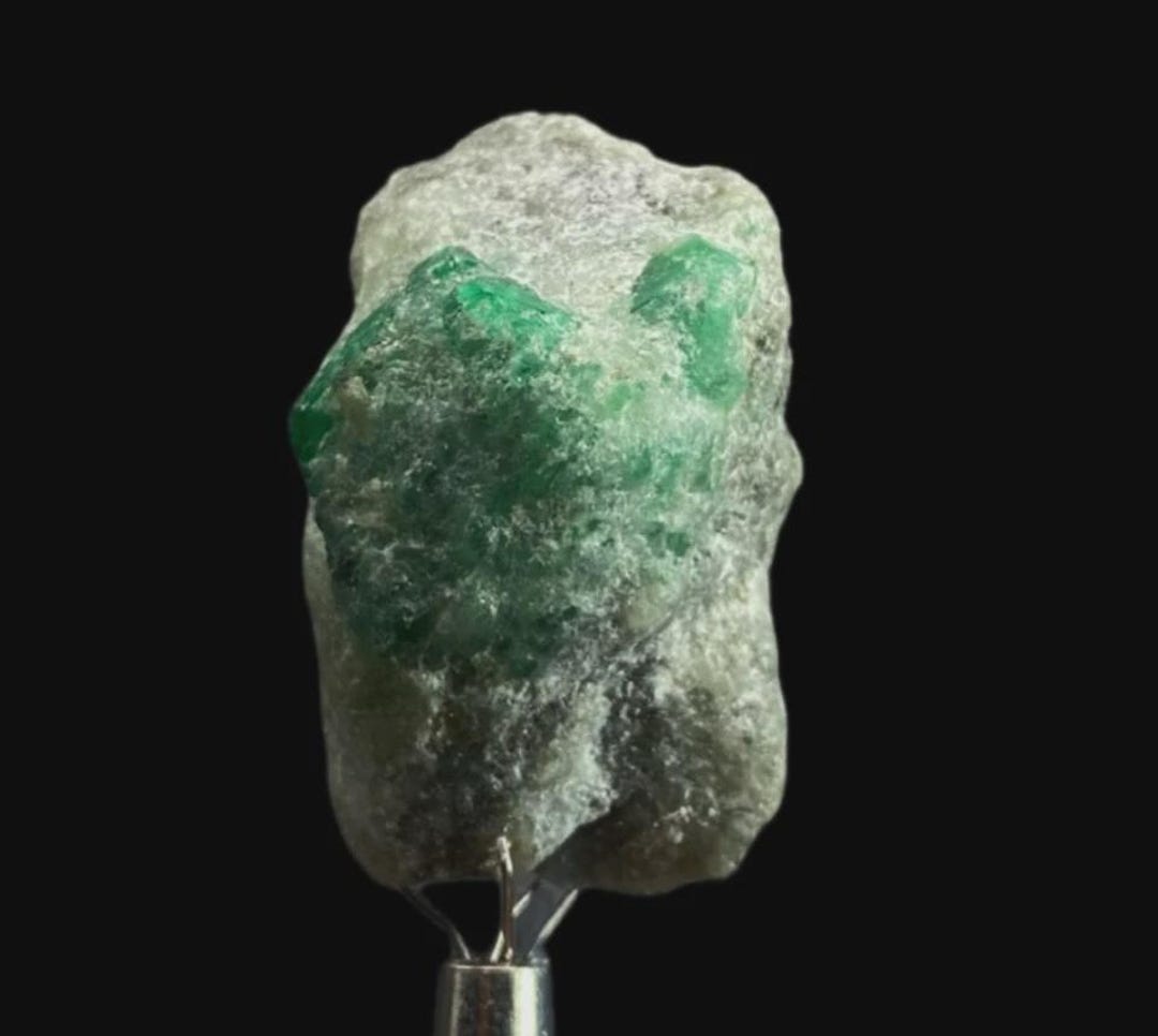 77:C Extremely Rare Top Colour Emerald Rough Crystal From Pakistan - Etsy