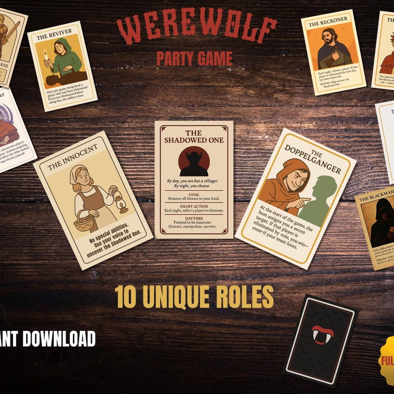 Werwolf karten - Etsy.de