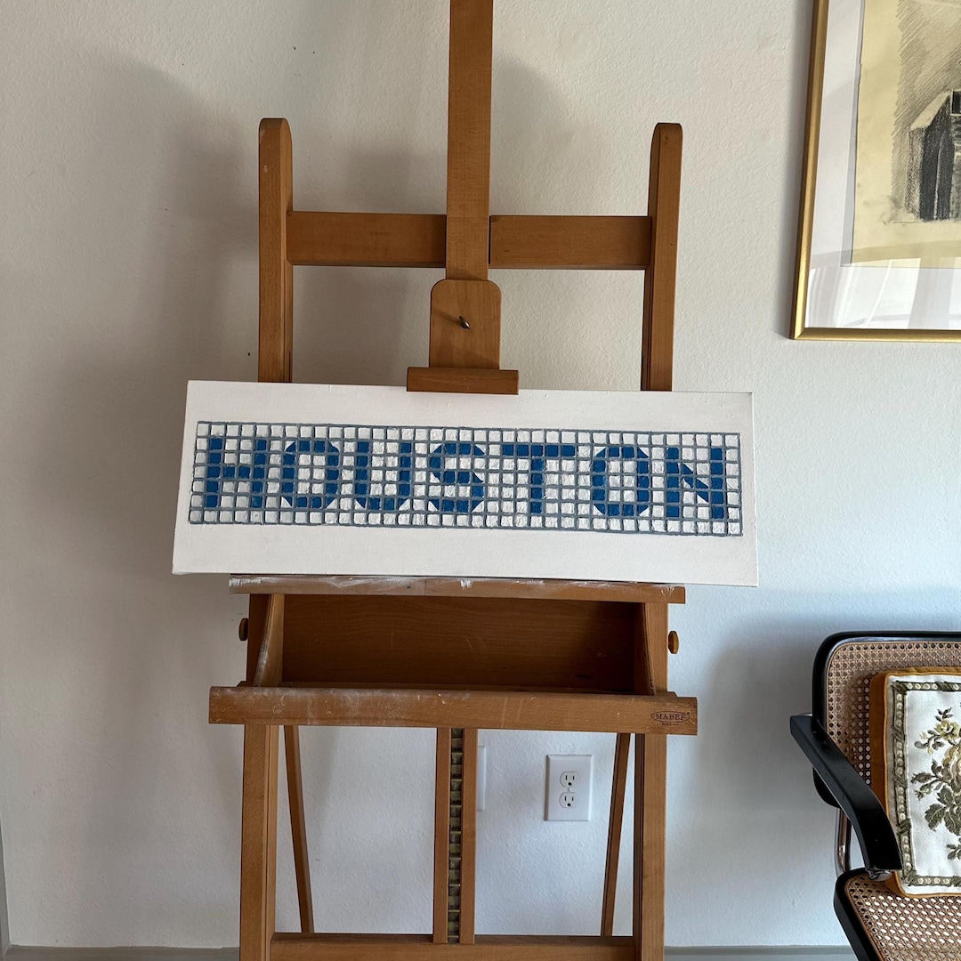 Houston Iconic Tile Painting - Etsy