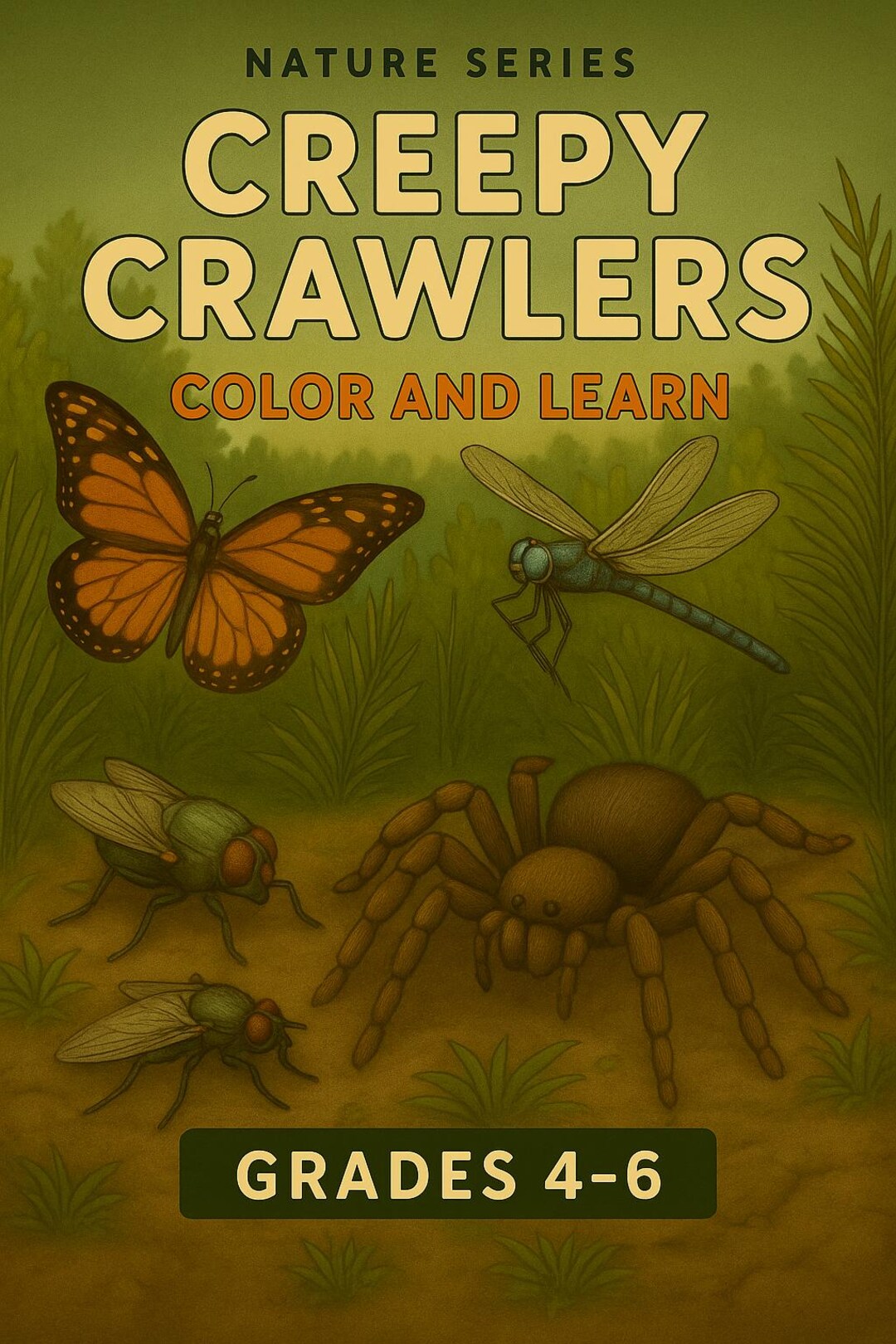Creepy Crawlers Coloring Pages: Homeschool Science, Grades 4-6 (PDF ...