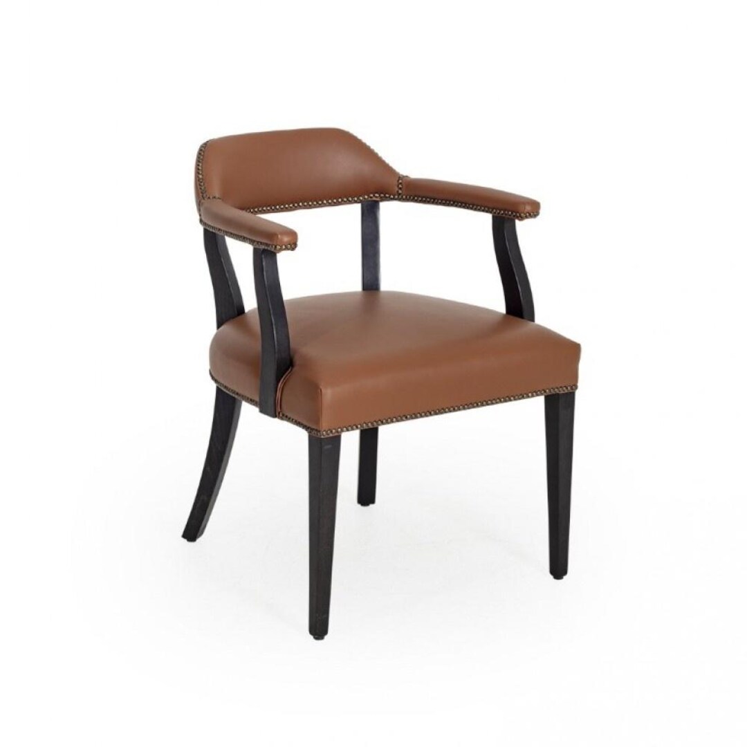 The Elegance of Modern Lines and Leather Details Indoor Armrest Chair ...