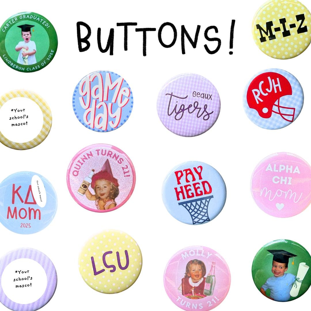 Custom Buttons! - Etsy