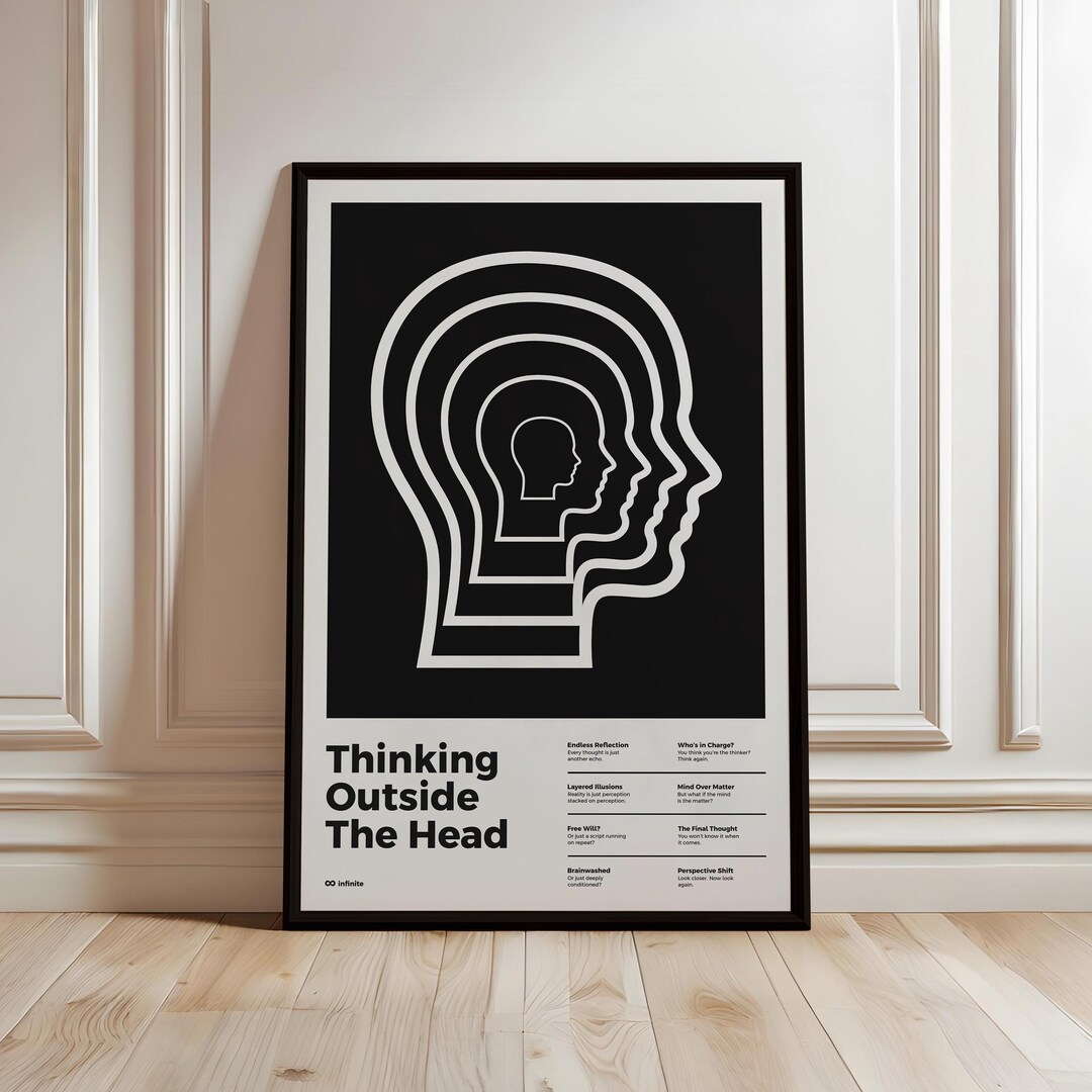 Thinking Outside the Head – Printable Wall Art, Modern Scandinavian ...
