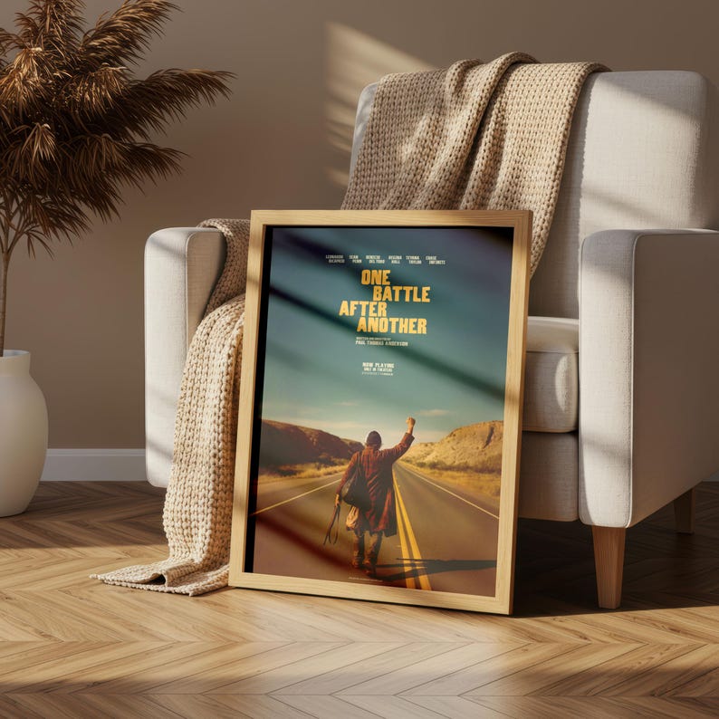 One Battle After Another Movie Poster - Paul Thomas Anderson Film ...